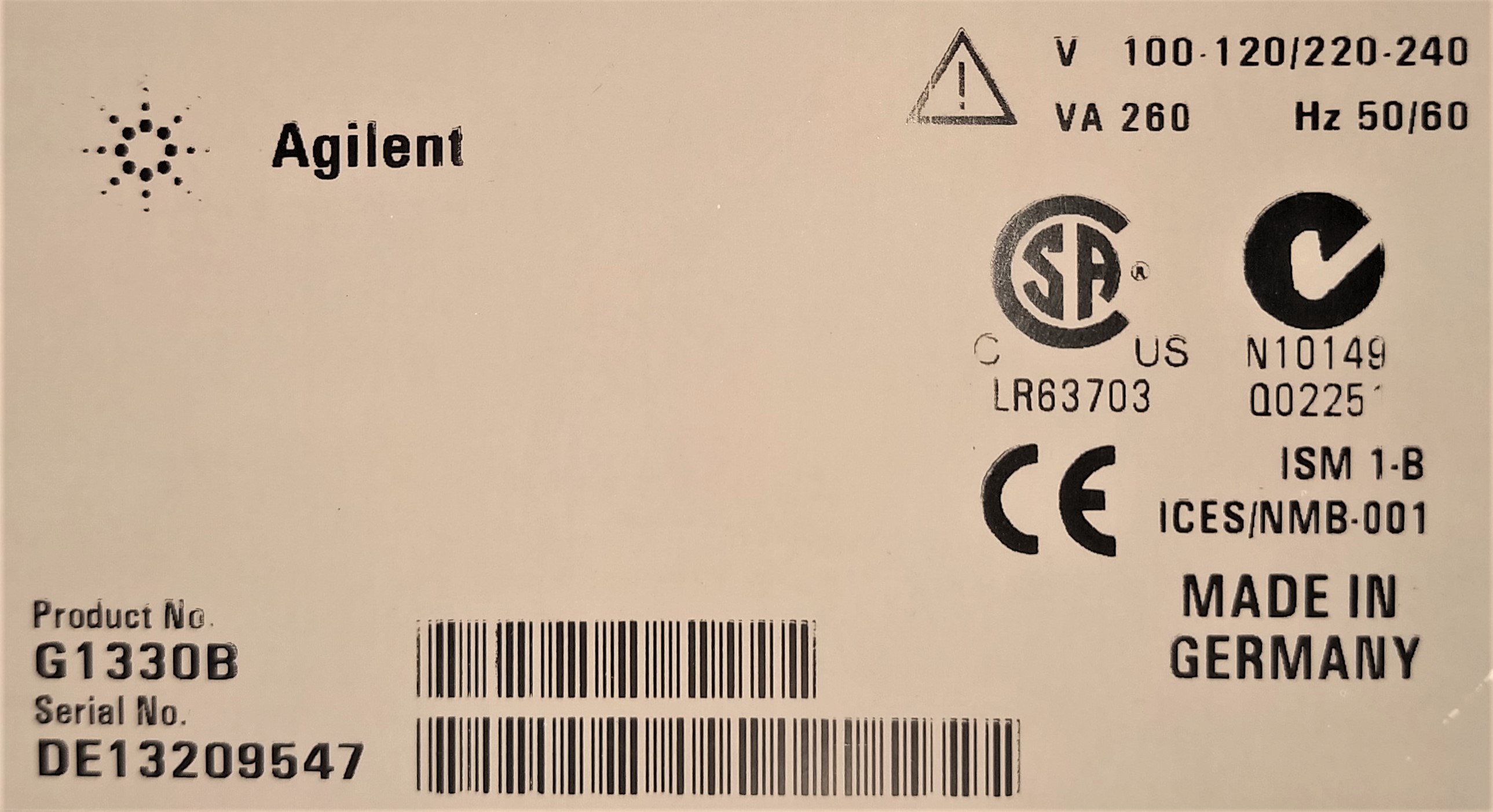 二手Agilent 1100系列G1330B Alstherm AutoSAMPLER恒温器在化学RG咨询中出售... - bob手机版app ...