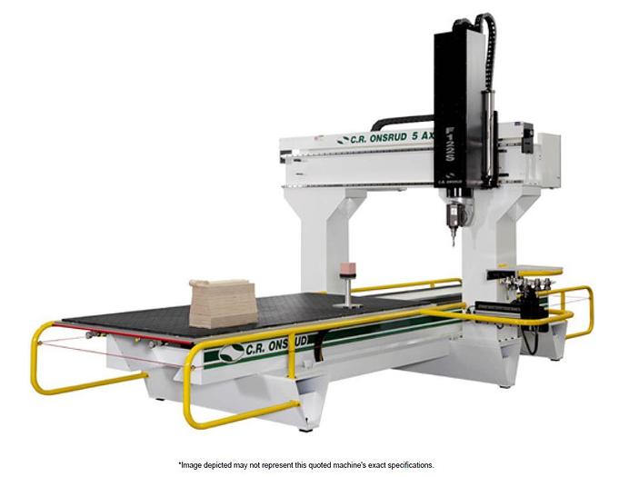 Used 2017 C R Onsrud F122s15 5 Axis Cnc Router With 5 X 10 Moving