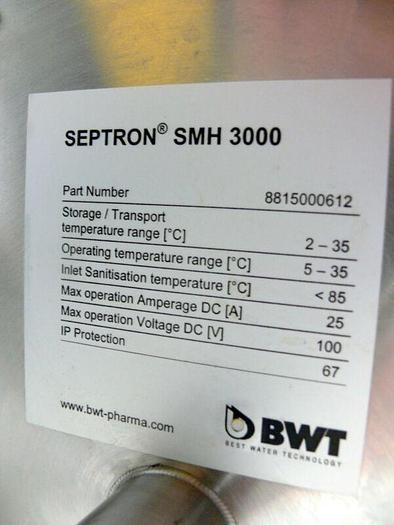 Used BWT Septron SMH 3000 Ultrapure Water Treatment EDI Module for ...