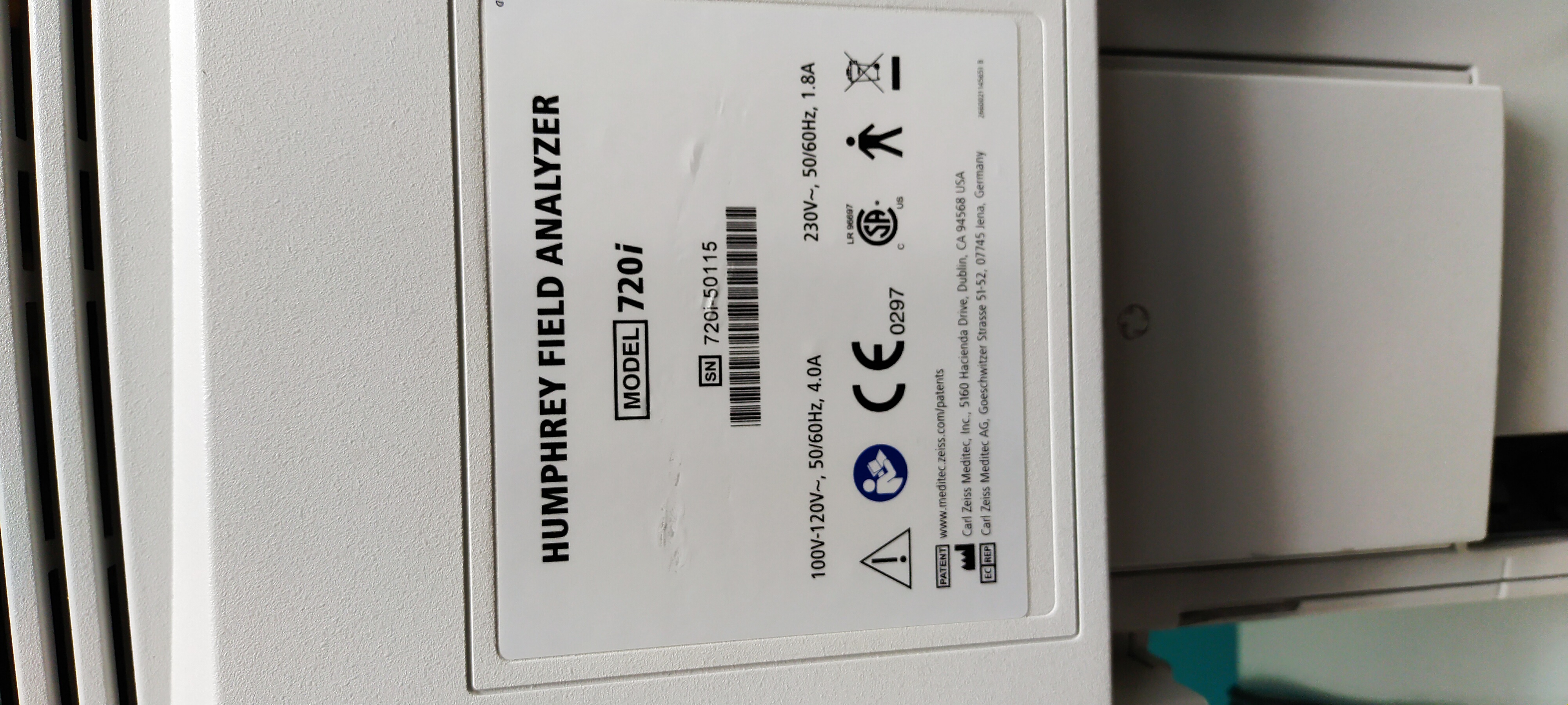 Carl Zeiss 720i Humphrey Field Analyzer auf Trolley