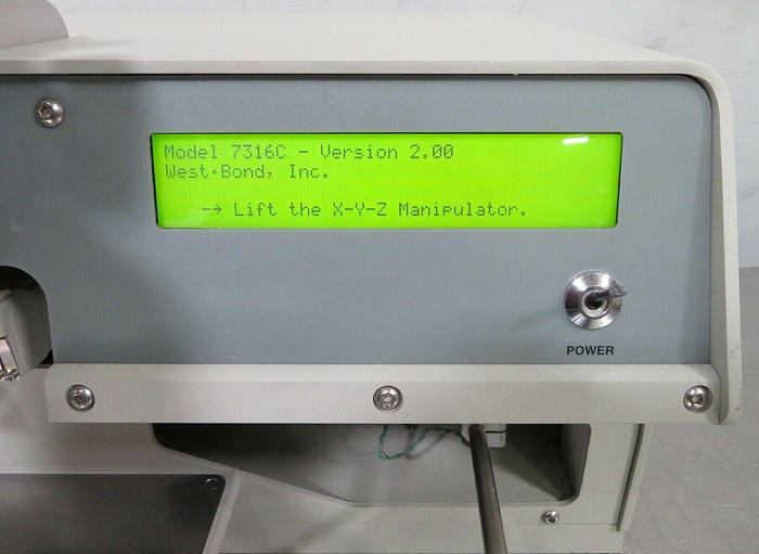 Used West-Bond 7316C Motorized Scrub Single Collet Eutectic Die Bon...