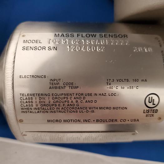 New New Micro Motion Mass Flow Calibrator Sensor And Transmitter