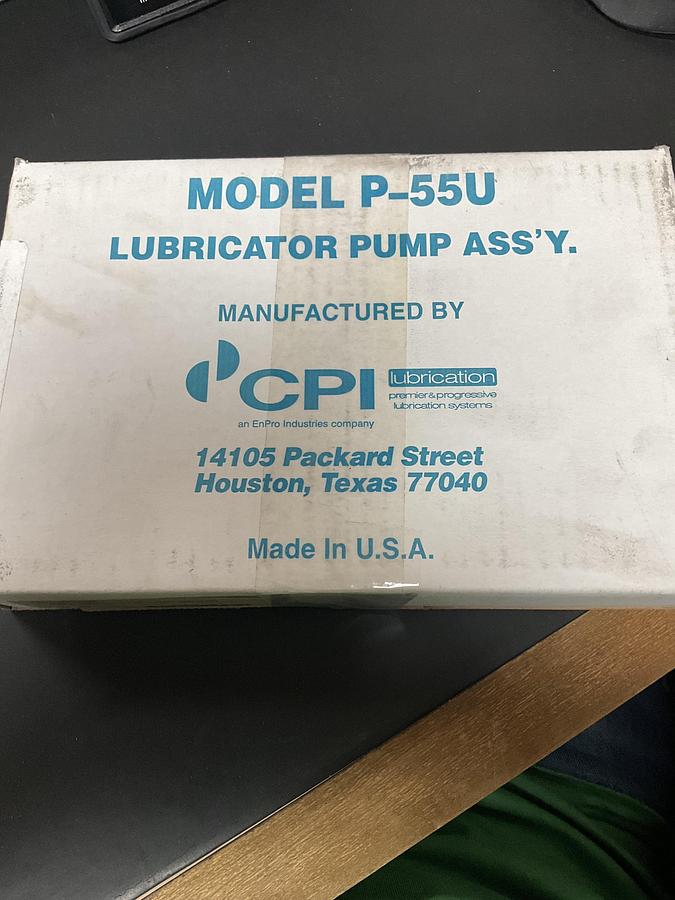 New CPI/PREMIER MODEL P55 LUBRICATOR PUMP, PN: 91203 for Sale at ...