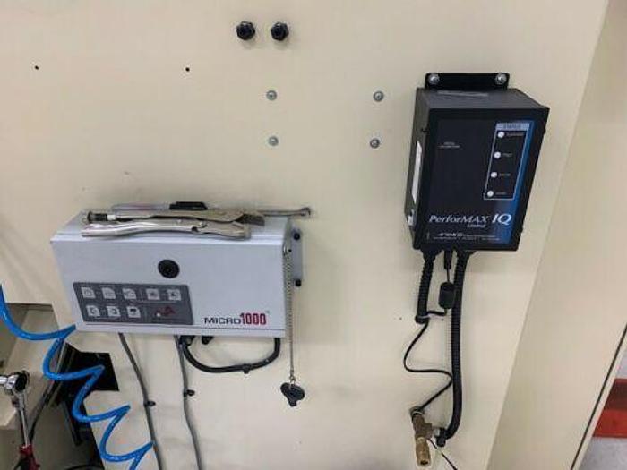 Used 62" DEACRO MODEL DA-650 DUPLEX CENTER-WIND SLITTER REWIND...