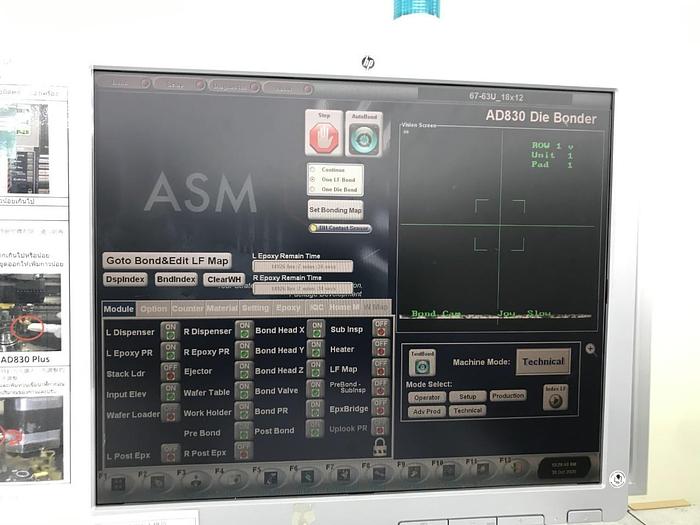 Used ASM AD830 Die Bonder Stamping Dispense for Sale at Tara Semic...
