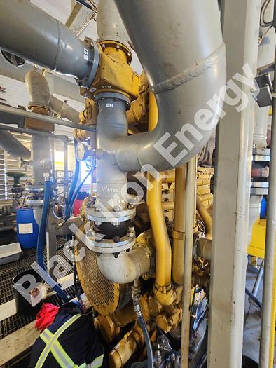 Used Sold 2370 hp Caterpillar G3608-A3 natural gas engine c/w EJW/T...