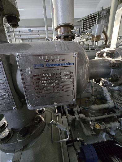 Used 169 hp Cat 3306TA Ariel JG/4 4-Stage Acid Gas Compressor for S...