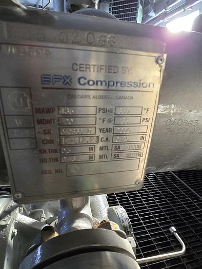 Used 169 hp Cat 3306TA Ariel JG/4 4-Stage Acid Gas Compressor for S...