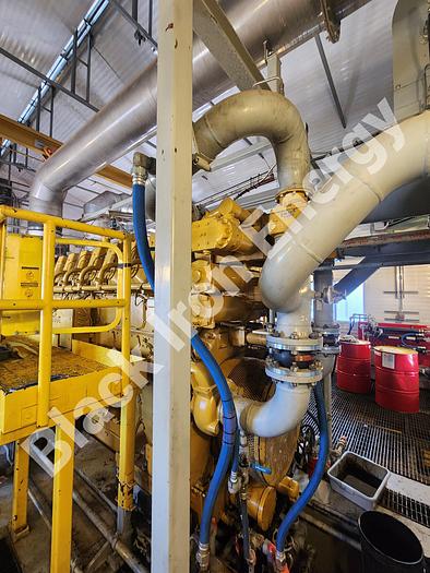 Used Sold 2370 hp Caterpillar G3608-A3 natural gas engine c/w EJW/T...