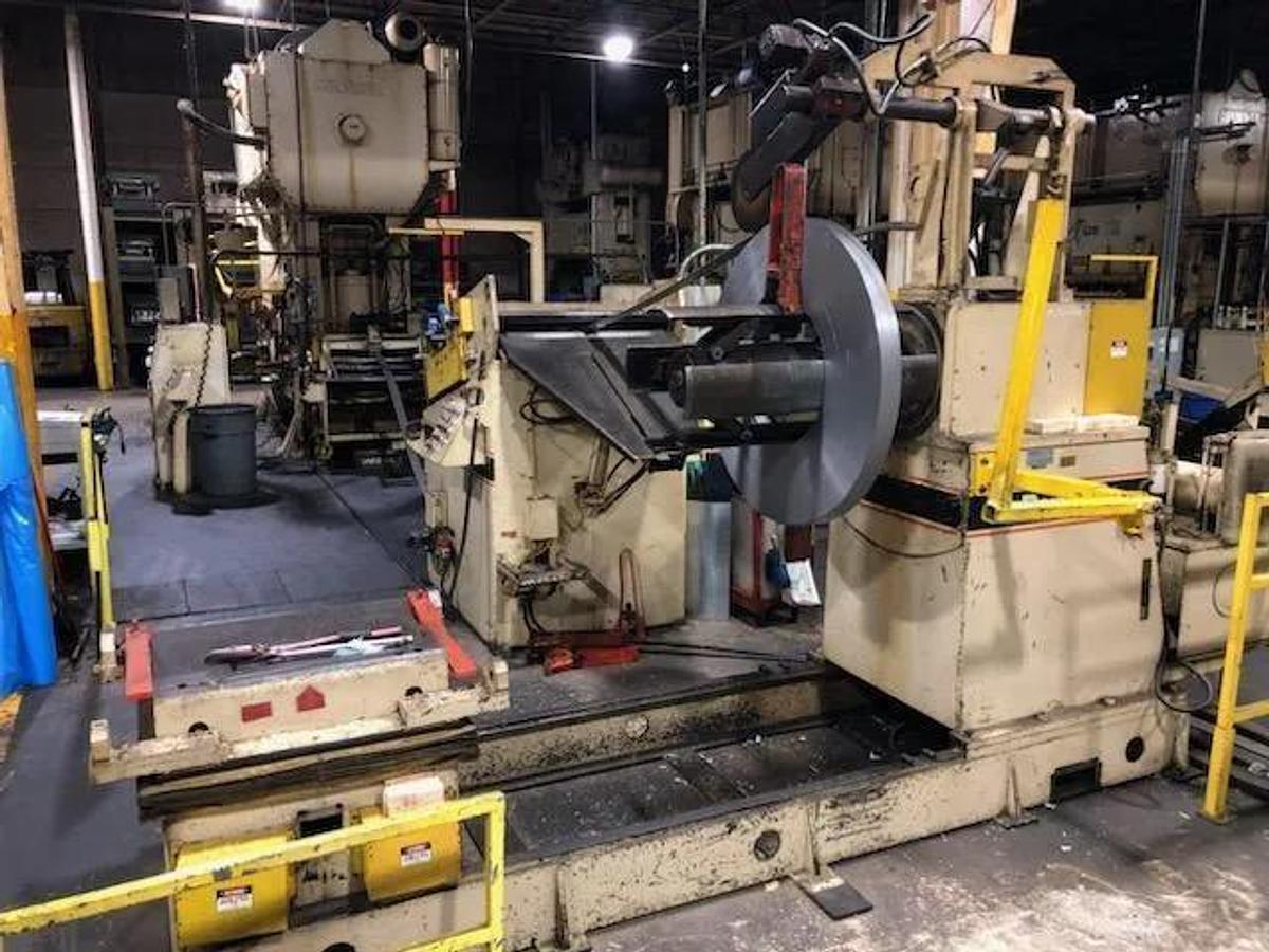 Used 15,000 LB x 30" WIDE PERFECTO COMPLETE COIL FEED LINE for Sale at ...