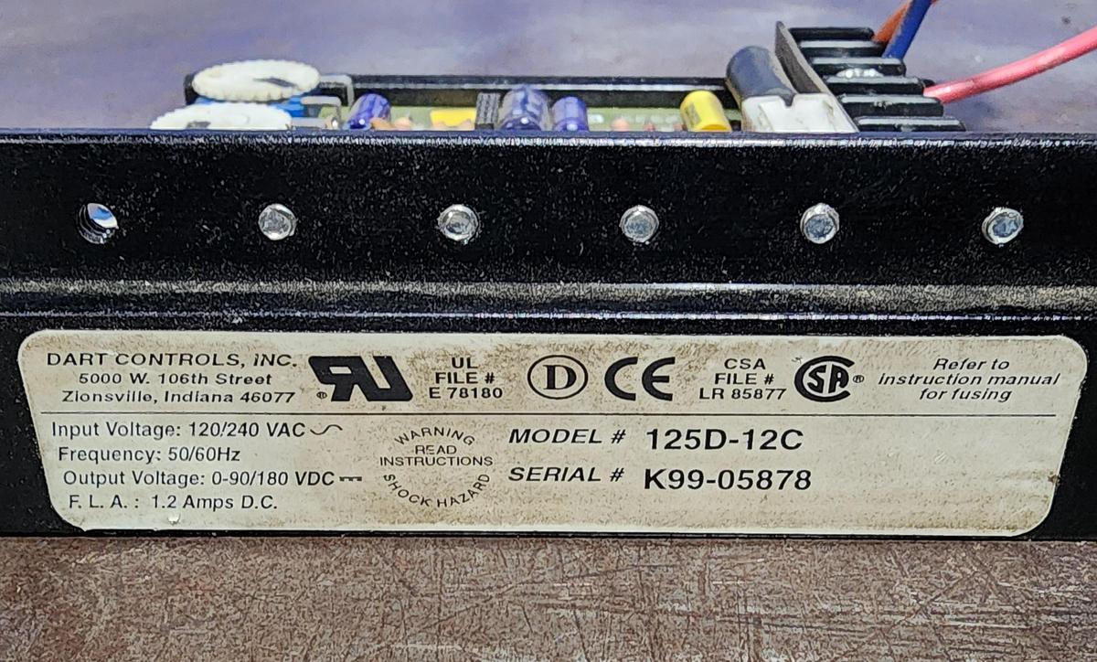 Used Dart Controls 125D-12C Speed Controller for Sale at Midwest Press and Automation LLC