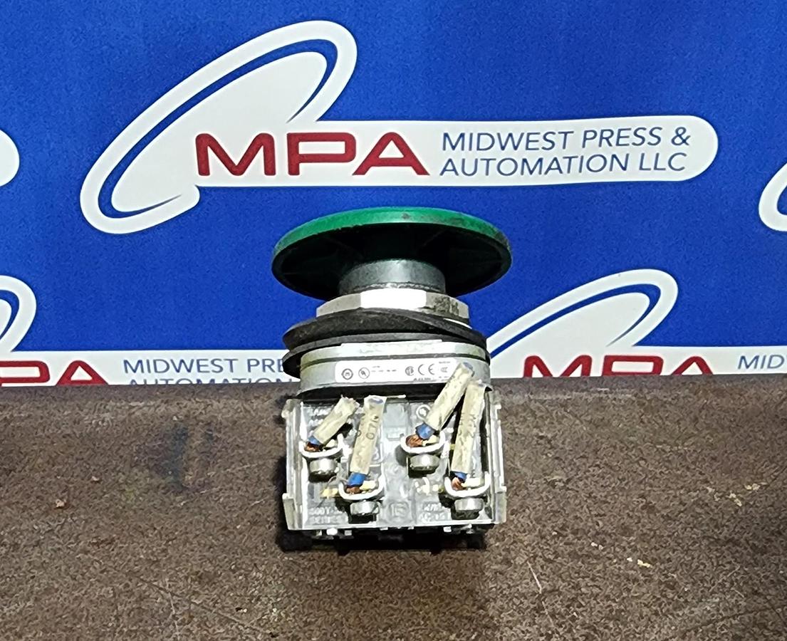 Used Allen-Bradley 800T-D1JA Green Mushroom Push Button for Sale at ...