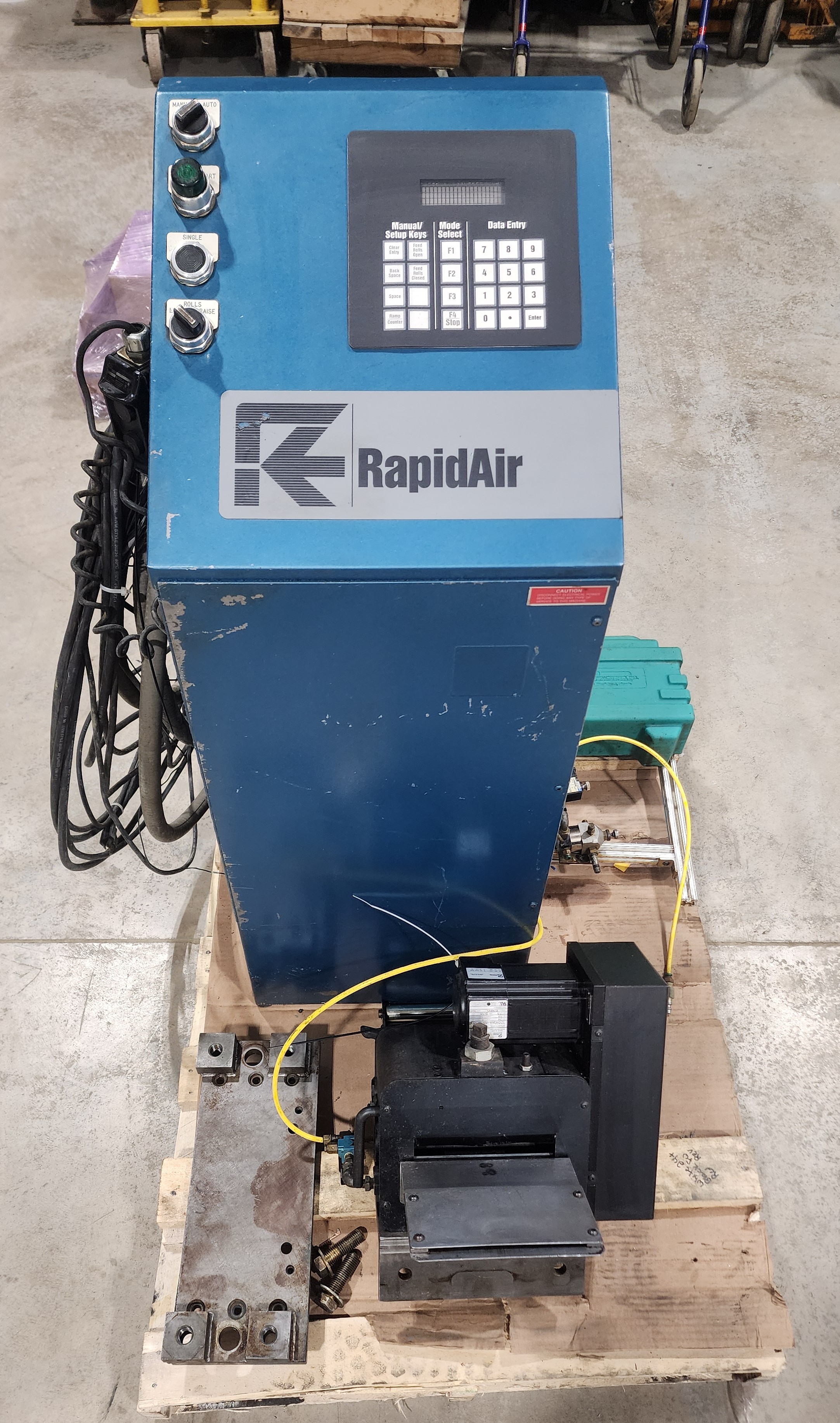 Used Rapid-Air Model:106D 6" Feeder with Control and LSP Lube Sprayer ...