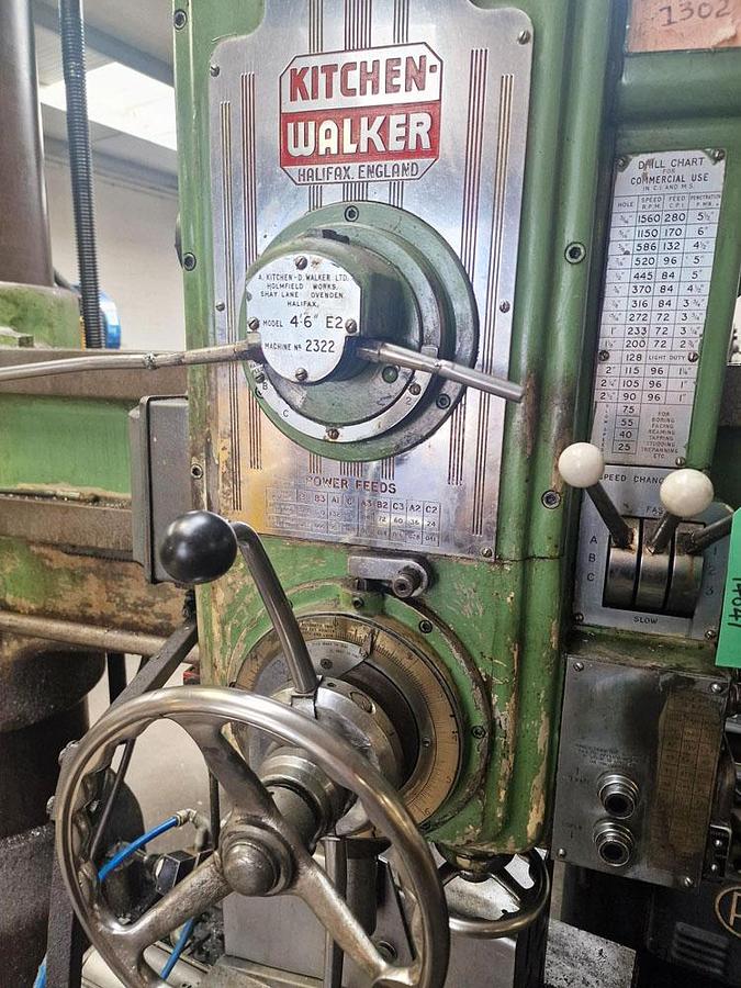 Used KITCHEN & WALKER E2 4'6" RADIAL ARM DRILL for Sal...