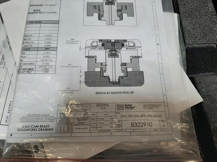 Used Delta Design DE8000 QFN 4x5 20 Handler change Kit for Sale at ...