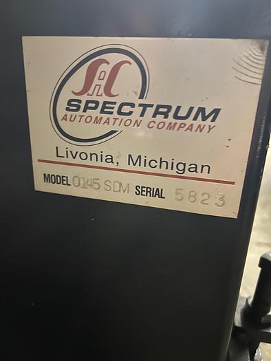 Used 1.3 CU FT SPECTRUM AUTOMATION "0145-SDM" FLOORBIN ELEVATOR ...