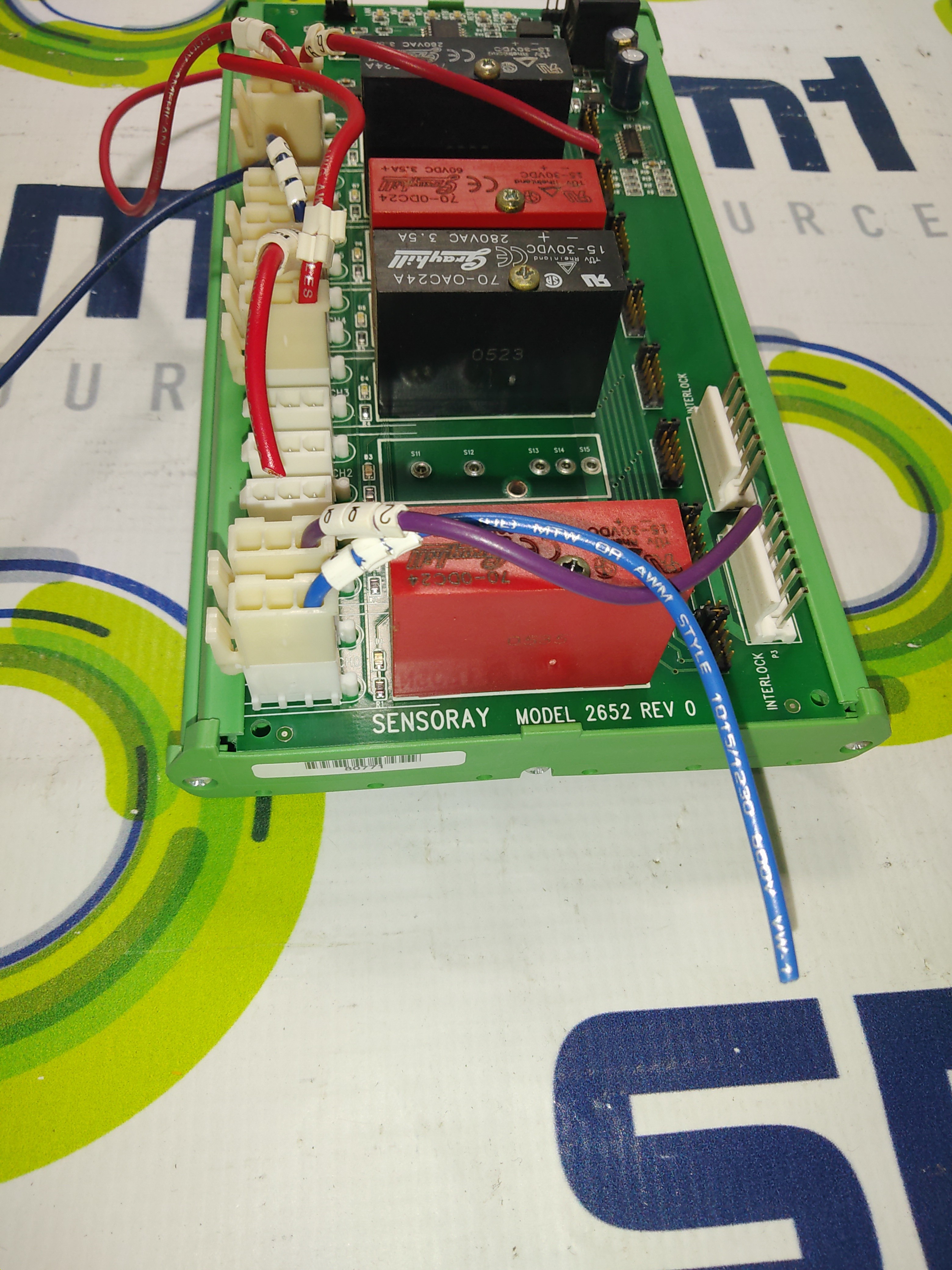 Used SENSORAY Model 2652 REV 0 Solid State Relay I/O Module for Sale at ...