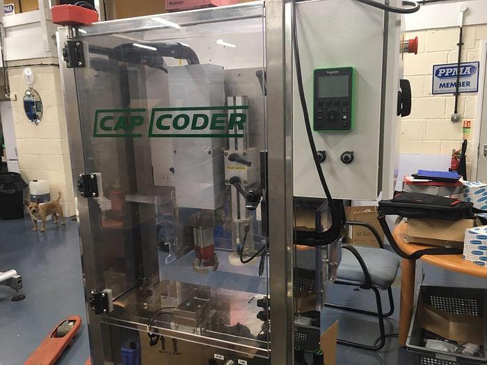 Used Sold Cap Coder Semi Automatic Capper at GlobePack Equipment
