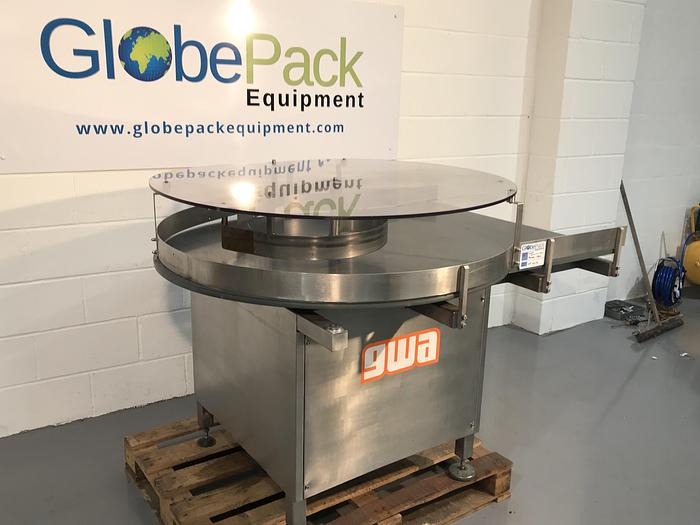 Used Sold 1160mm Diameter Rotary Infeed Table at GlobePack Equipment