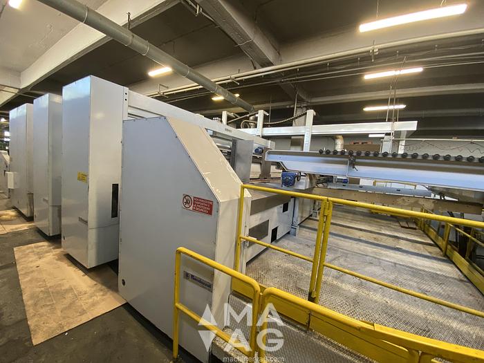 Used BENDAZZOLI Jumbo Printer-Slotter 2 color+Rapidex Stitcher for Sale ...
