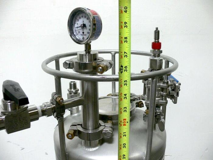 Used Alloy Products Corp 20 Liter Stainless Steel Conical Reactor 1...