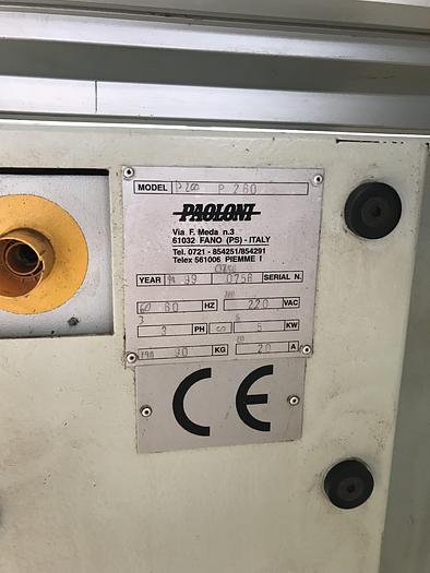 Used 1999 Paoloni P260 Sliding Table Saw for Sale in Garrison, Texas