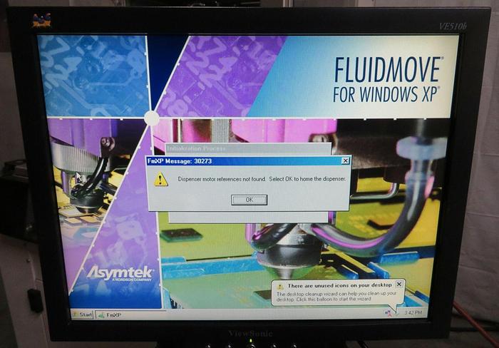 Used Asymtek Spectrum S-820 Automated Batch Fluid Dispenser for Sal...