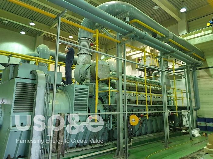 7.2 MW 1999 Used MAN 18V28/32H Diesel Generator Power Plant