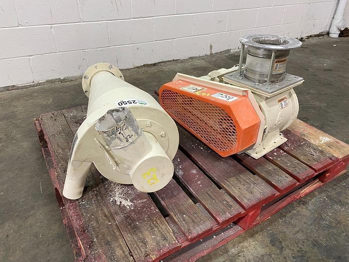 Used Kice VJ Rotary Airlock & Cyclone Collector for Sale at Steep Hill ...
