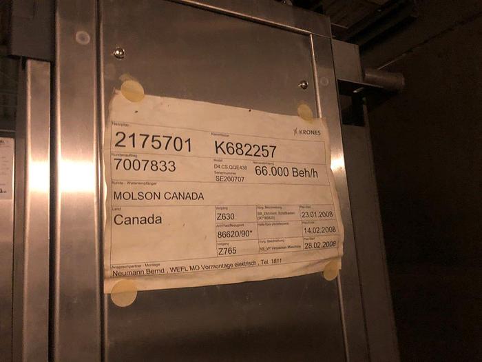 Used Krones Bottle Washer for Sale at Steep Hill Equipment Solutions