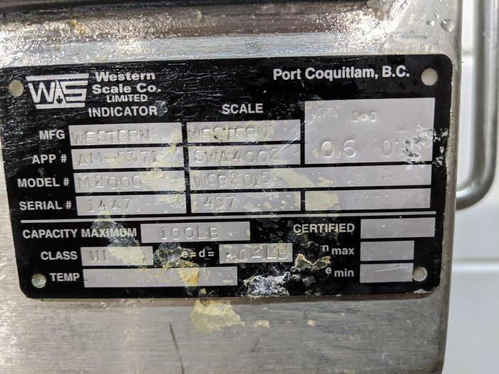 Used Western WSB2015 Mobile Bench Scale for Sale at Steep Hill ...
