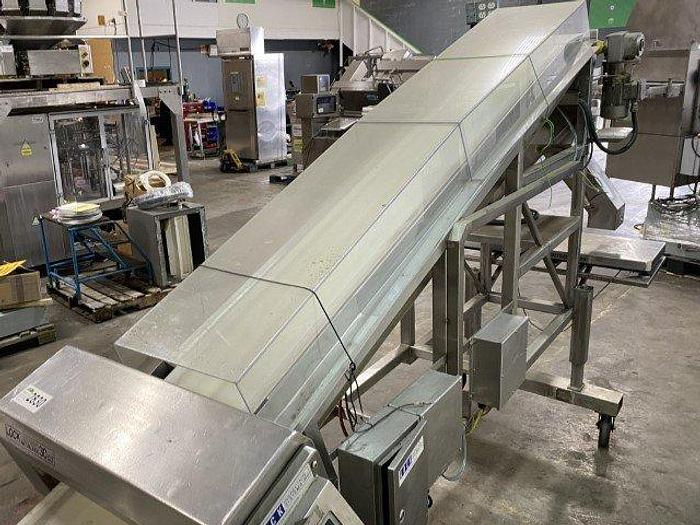 Incline Conveyor With Metal Detector & Scales