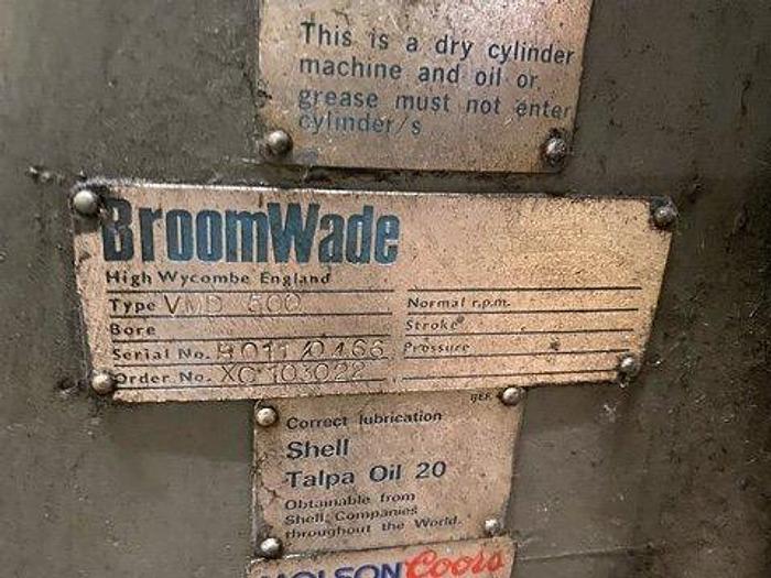 Used BroomWade VMD 500 Air Compressor for Sale at Steep Hill Equipment ...