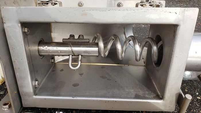 Used Flexicon Flexible Screw Conveyor with Hopper for Sale at Steep ...