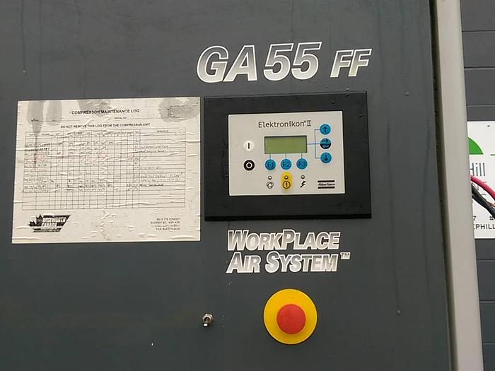 Used Atlas Copco GA55FF Rotary Screw Compressor for Sale at Steep Hill ...