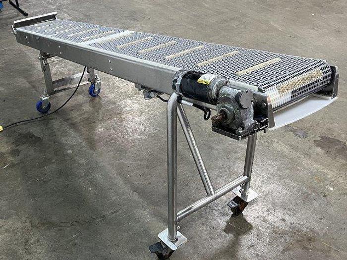 8' L Cleated Incline Conveyor