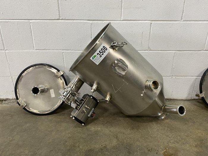 Used Lidded Hoppers With Butterfly Valves for Sale at Steep Hill ...