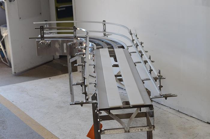 7' long by 12" wide L-Shaped Conveyor