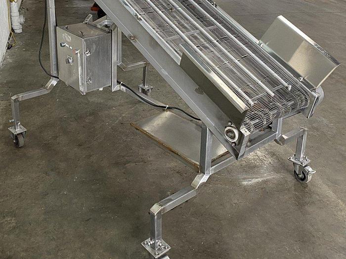 7' L Incline Wire Conveyor