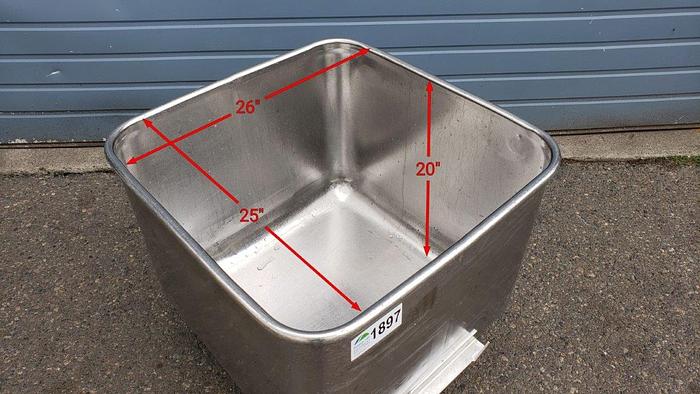 Stainless Steel 200L Meat Buggy