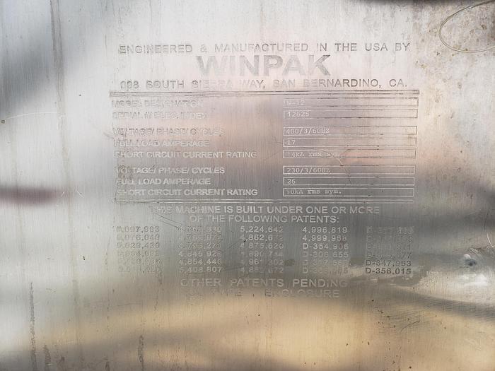 Used Winpak W-12 Liquid VFFS for Sale at Steep Hill Equipment Solutions