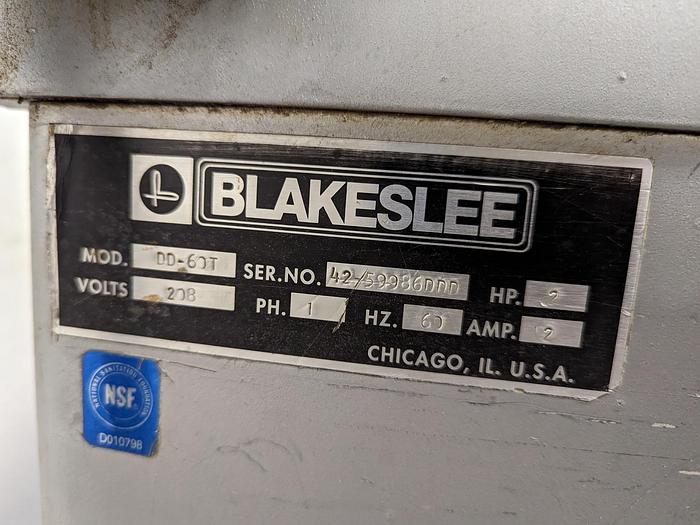 Blakeslee DD-60T Floor Planetary Mixer