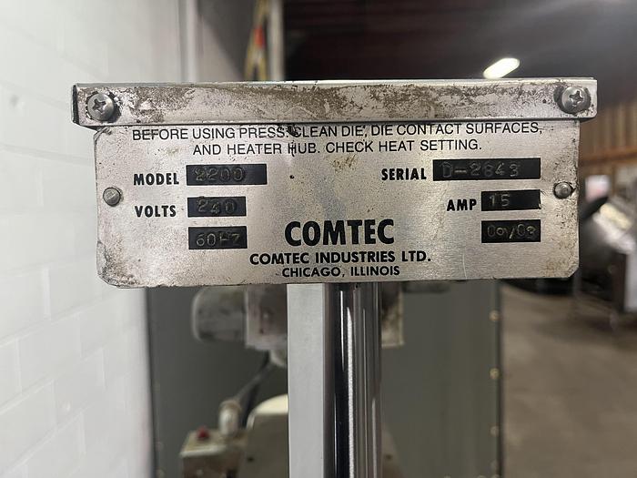 Used Comtec 2200 Pie Crust Press for Sale at Steep Hill Equipment Solutions