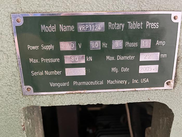 Vanguard Rotary Tablet Press