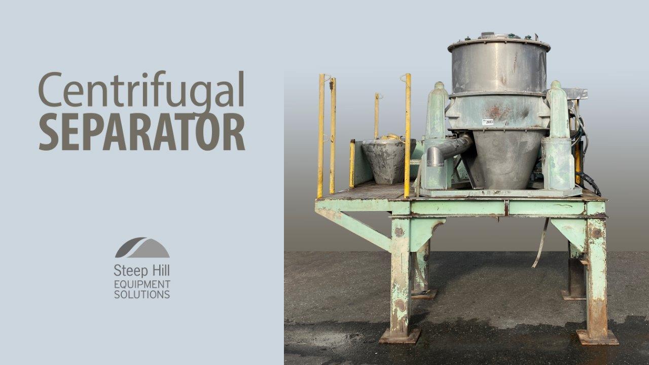 Used Nishimura/Tanabe Centrifugal Separator for Sale at Steep Hill Equipment Solutions