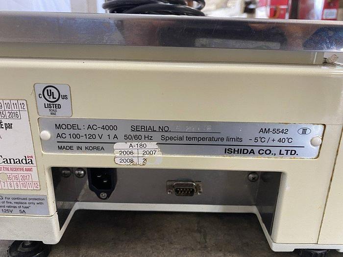 Ishida AC-4000 Deli Scale Printer