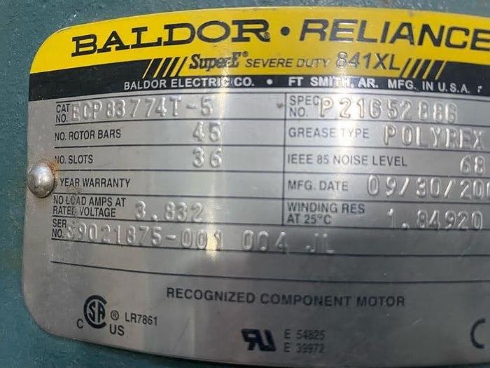 Used Baldor-Reliance 10 Hp SuperE Severe Duty 841XL Motor for Sale at ...