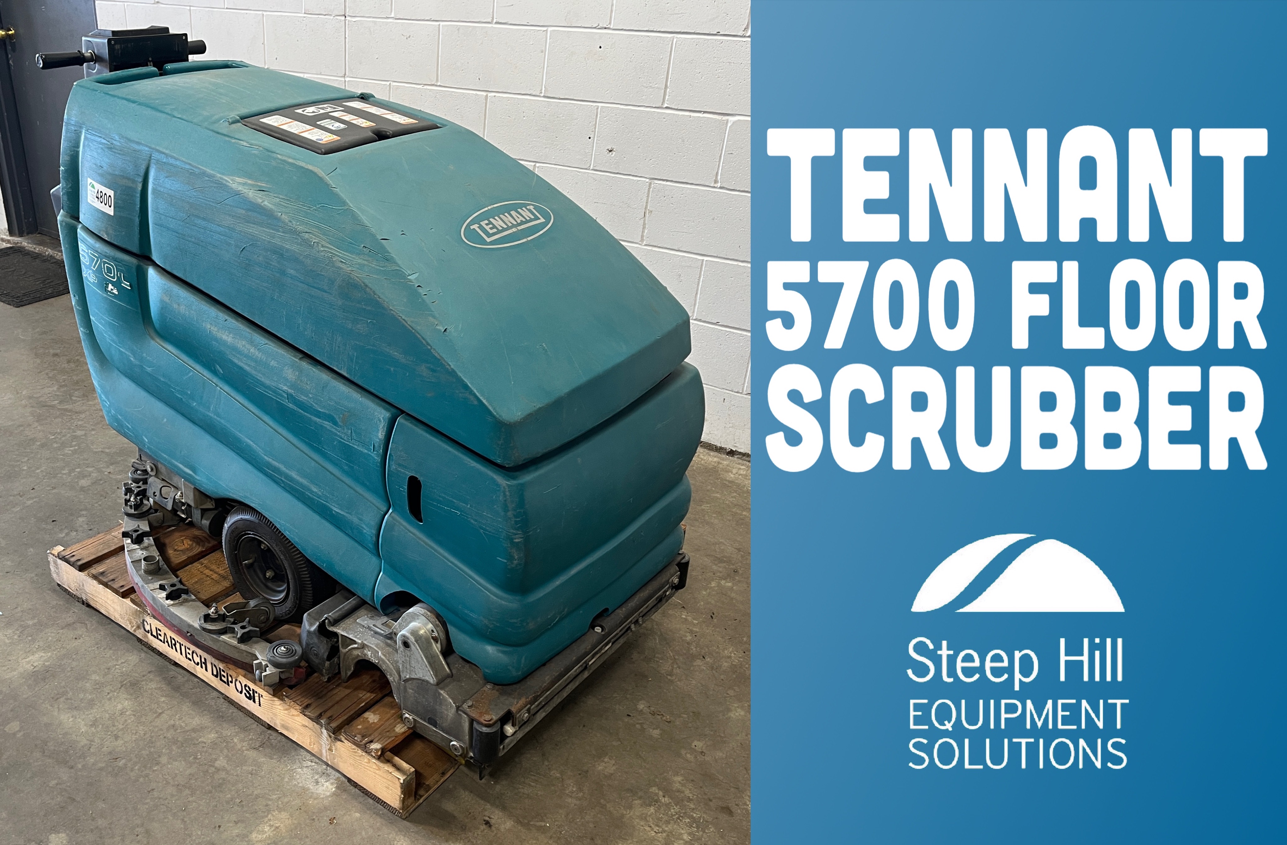Used Tennant 5700 Floor Scrubber for Sale at Steep Hill Equipment Solutions