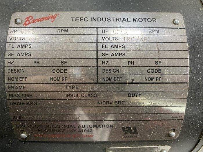 Used Browning TEFC Industrial Motor with Reducer for Sale at Steep Hill ...