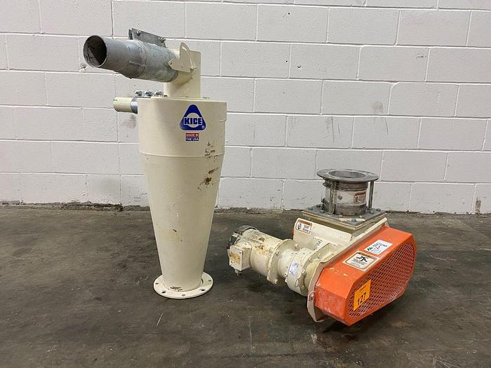 Used Kice VJ Rotary Airlock & Cyclone Collector for Sale at Steep Hill ...
